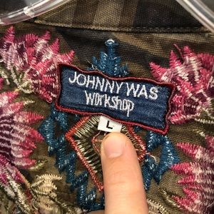 Johnny Was | Jackets & Coats | Johnny Was Embroidered Army Jacket Camo ...